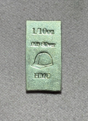 HMC 1/10 oz silver bar - .925 Silver - Small stacking bar - cool | eBay
