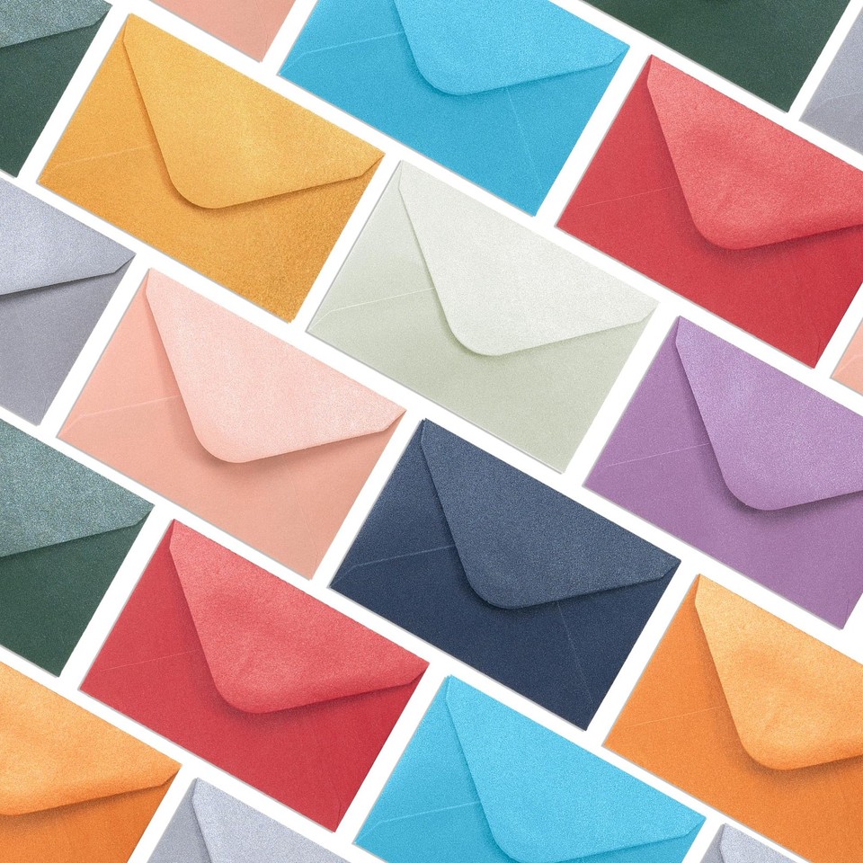 Small Envelopes, 100-Count Mini Envelopes for Gift Cards, Business ...