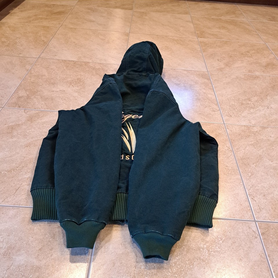 Vintage Carhartt Jacket Hooded J130 SPC Moss Green Size M Men's Y2K ...