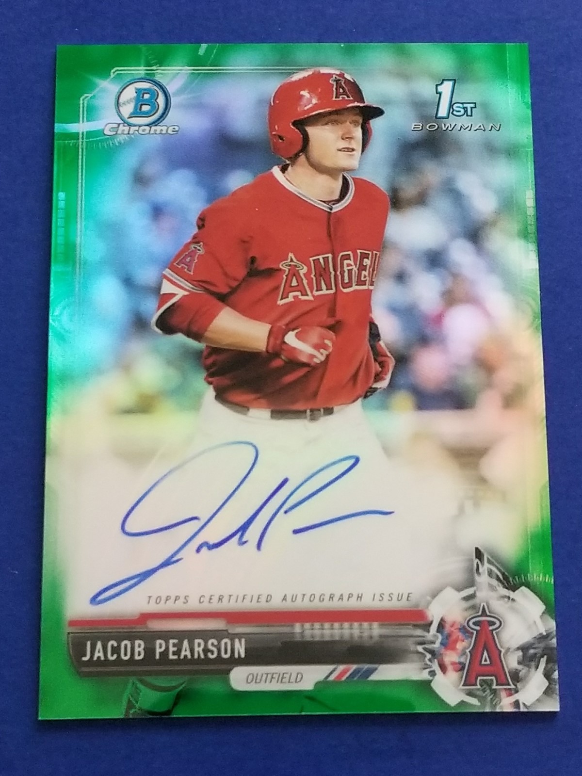 Jacob Pearson - 2017 Bowman Draft Green Refractor Auto #98/99 | eBay
