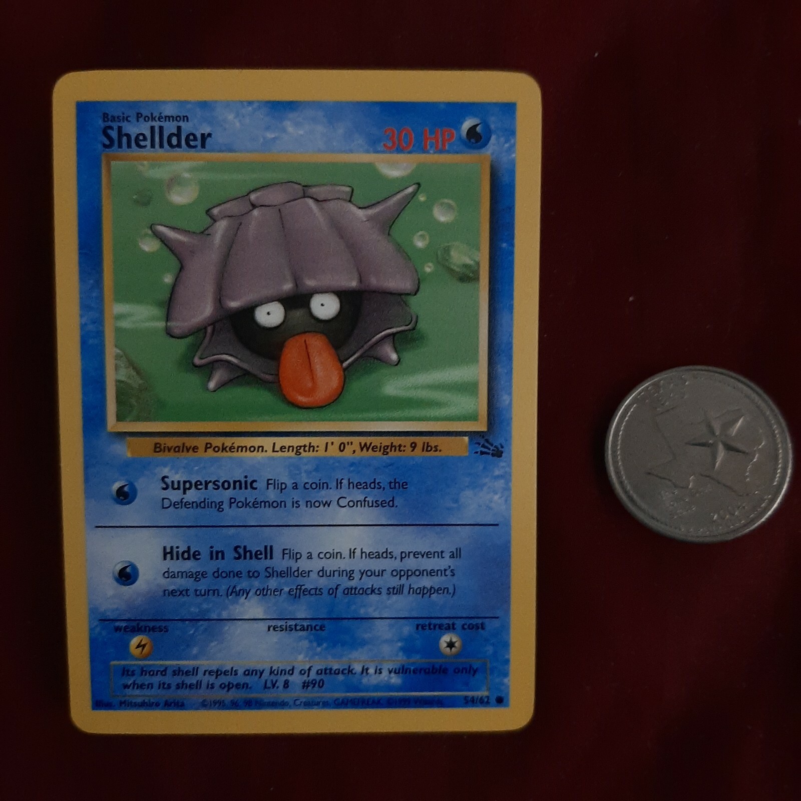 Pokemon Shellder Collectible Card Game Original Common Fossil Unlimited ...