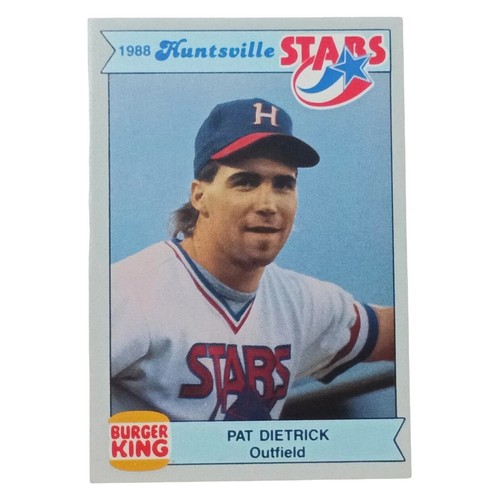 Burger King Huntsville Stars Minor League Pat Dietrick 1988 | eBay