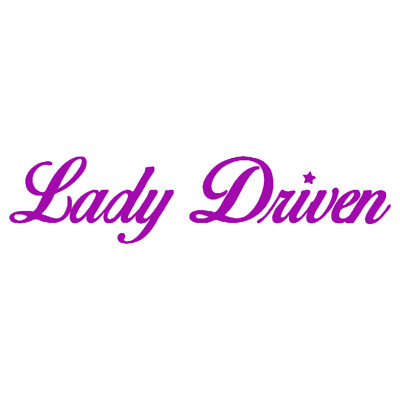 Lady Driven Sticker - 2 Pack Lady Driven Decals | eBay