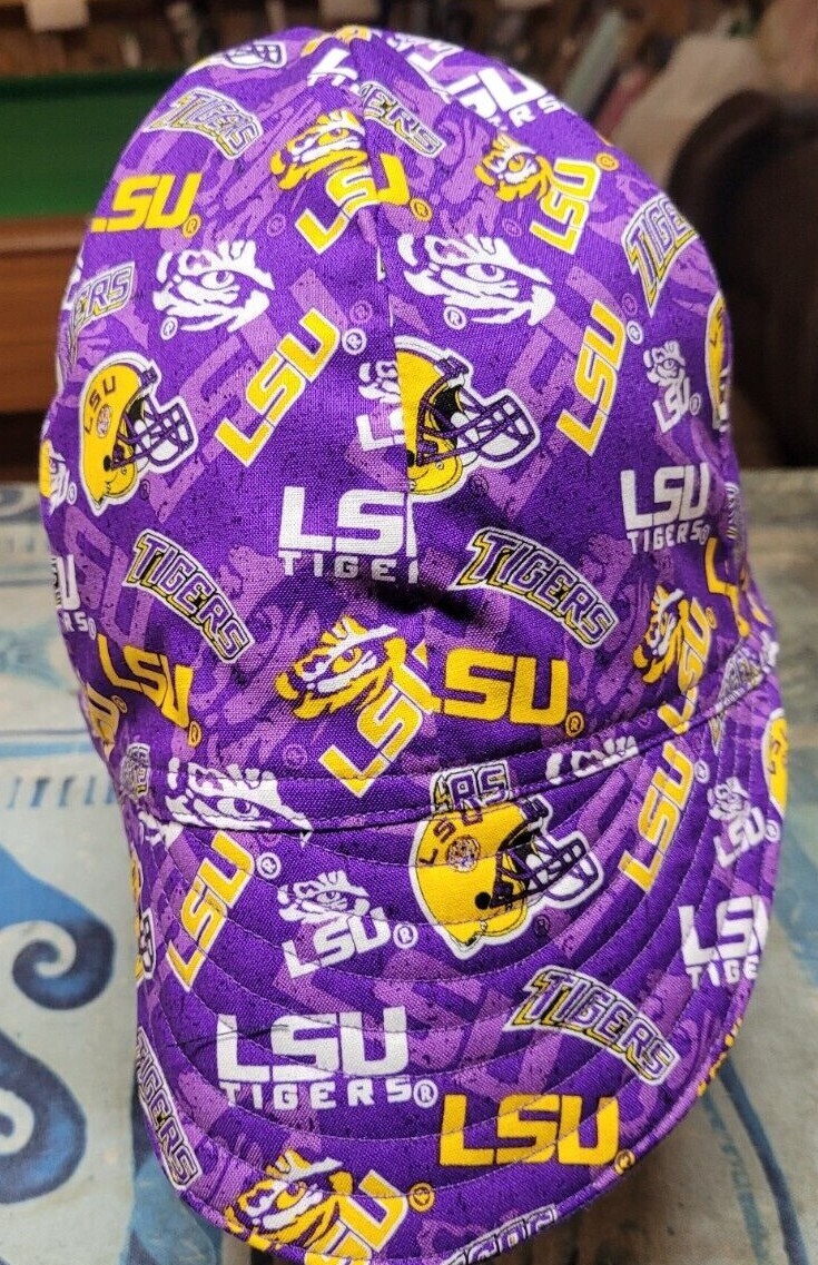 WELDING CAP MADE WITH LSU TIGERS | eBay