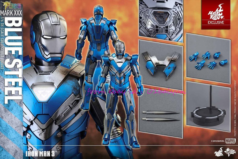 Iron Man 3 Mark 30 Blue Steel