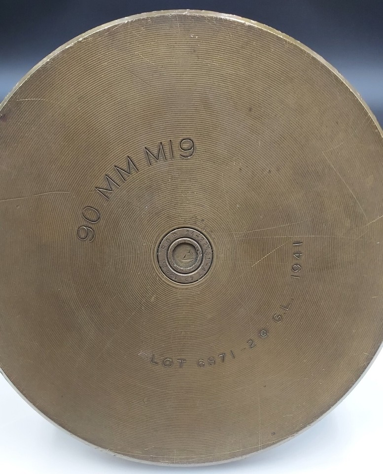 Vintage Signed and Dated WW II Heavy Solid Brass Trench Art Bullet ...