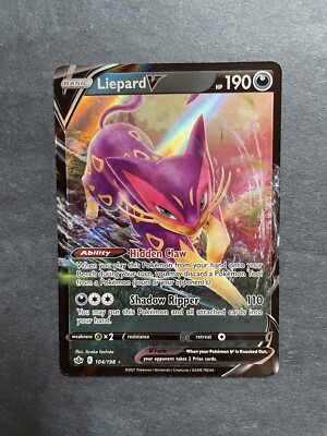 Liepard V - 104/198 Ultra Rare Chilling Reign Pokemon TCG | eBay
