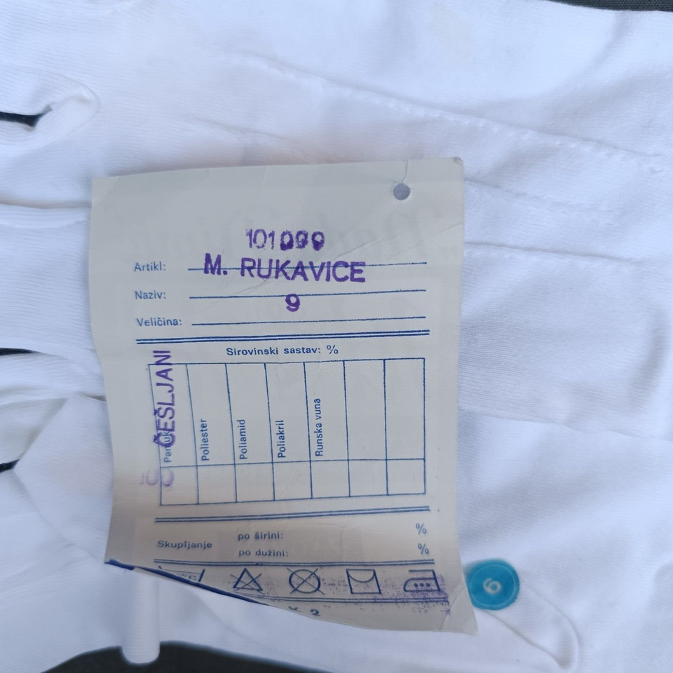 NOS!!! SFRJ - Socialist Yugoslavia - JNA - Armed forces PARADE GLOVES ...