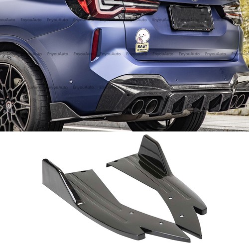 For BMW X1 X2 X3 X4 X5 X6 X7 Rear Bumper Lip Splitter Diffuser Glossy ...