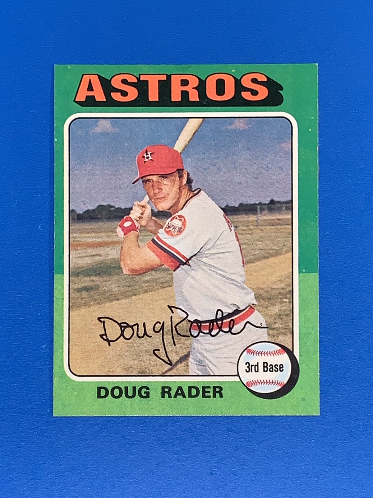 1975 Topps Doug Rader Baseball Card #165 Houston Astros Set Break | eBay