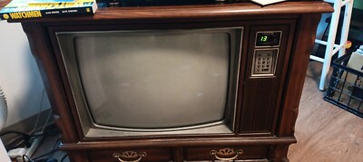 Vintage Zenith Space Command SE2505P Wood Consol Tv - No Remote - Works ...