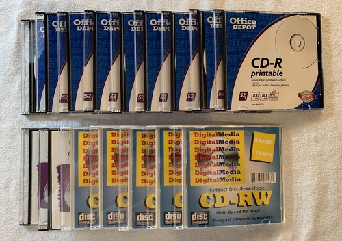 9 CD-R Printable + 7 CD-RW Discs in Slim Jewel Cases | eBay