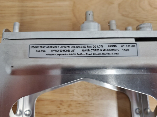 Garmin GNS 430, King Aeronav 800, Avidyne IFD 440 Tray, Backplate ...