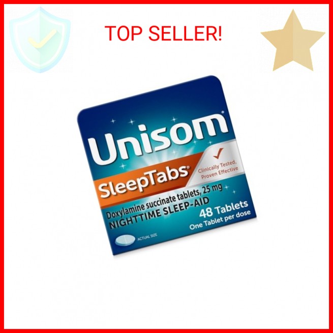 Unisom SleepTabs, Nighttime Sleep-aid, Doxylamine Succinate, 48 Tablets ...