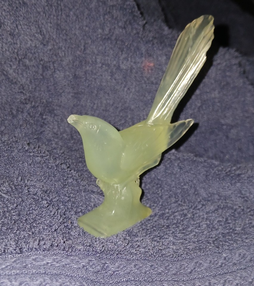 Vintage Chinese Carved Jade Figurine Birds Bird Serpentine Jadeite ...