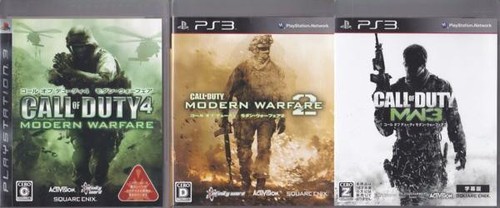 Ps3 Cod Mw1 2 3 Call Of Duty 4 Modern Warfare 1 3-Piece Set | eBay