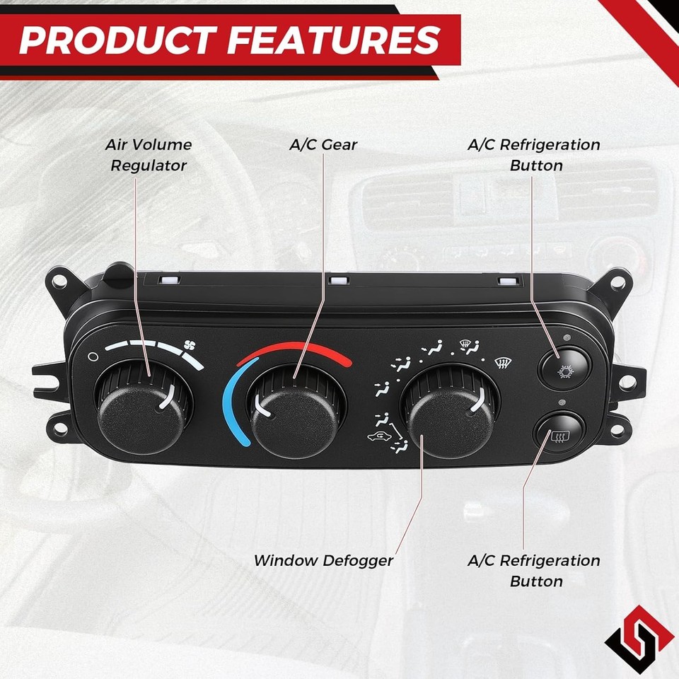 599-212 A/C Heater Climate Control Panel Fit for Dodge Dakota 2001-2004 ...