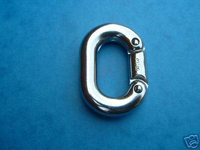 316 MARINE GRADE S/S 3/8 " - 10MM CHAIN EMERGENCY LINK - BOAT | eBay