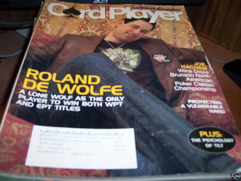 Card Player Magazine 2/6/2007 Roland DeWolfe | eBay