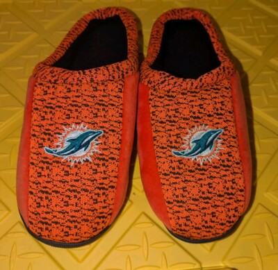 FOCO Miami Dolphins Men's M 9/10 Orange Slippers | eBay