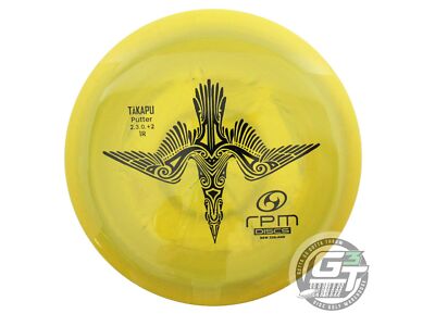 NEW RPM Discs Atomic Takapu 173g Mustard Black Stamp Putter Golf Disc ...