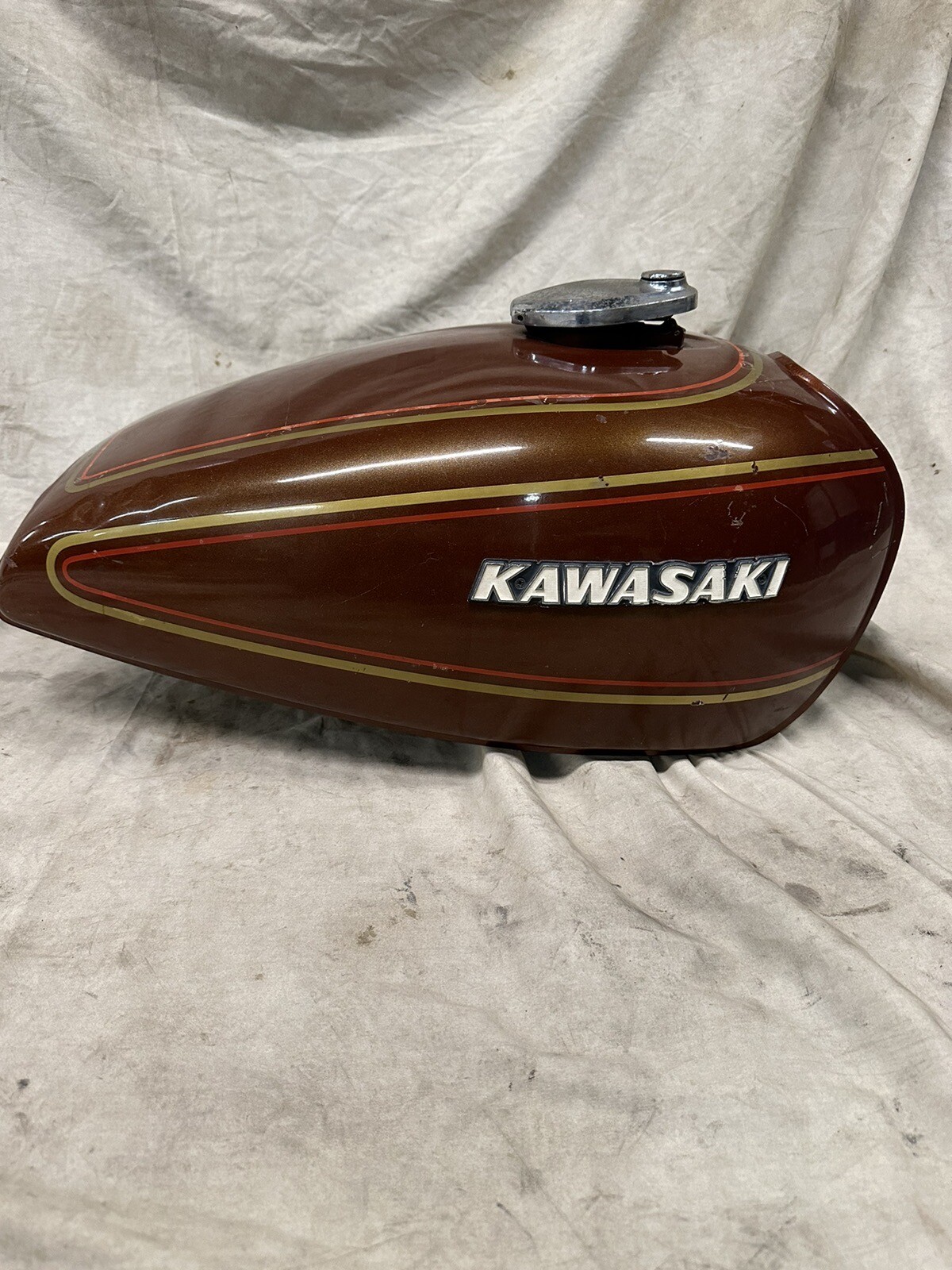 Kawasaki KZ900 KZ 900 Z1 Gas Tank With Fuel Cap & Petcock | OE | Fuel ...