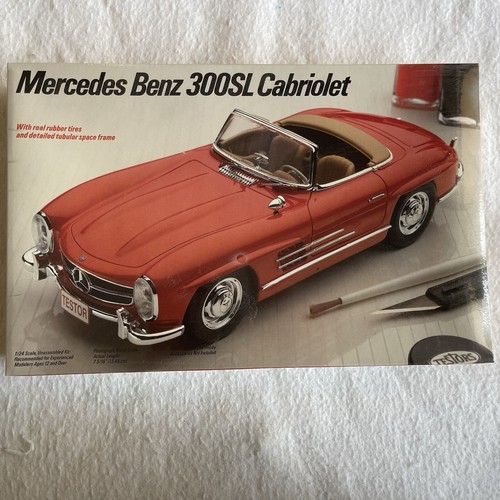TESTORS ITALERI MERCEDES BENZ 300SL CABRIOLET 1:24 SCALE MODEL KIT ...