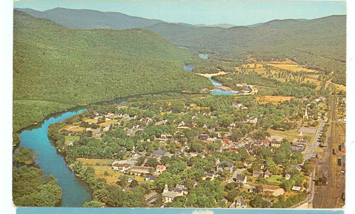 GORHAM,NEW HAMPSHIRE-AERIAL VIEW OF GORHAM-#P38921(NH-G) | eBay