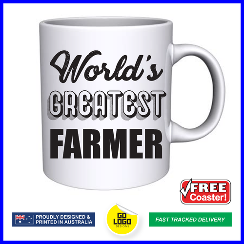 WORLD'S BEST FARMER Coffee Mug Gift Idea Birthday Present Work Novelty ...