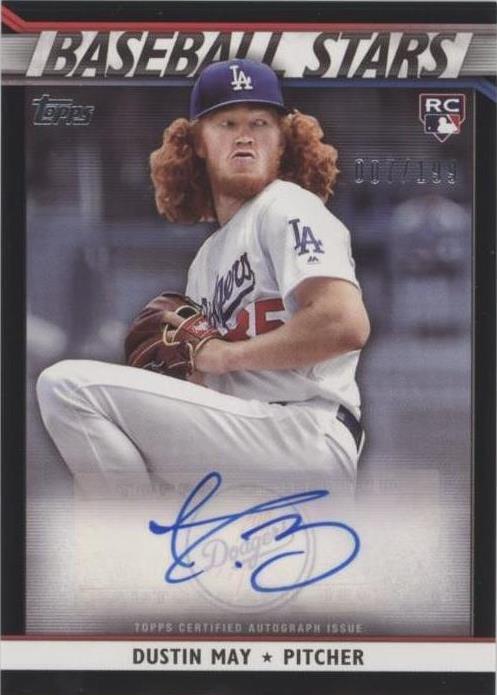 2020 Topps - Baseball Stars Autographs Dustin May #BSA-DM Black /199 ...