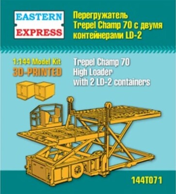 Eastern Express 1/144 Trepel Champ 70 High Loader with LD-2 Containers ...