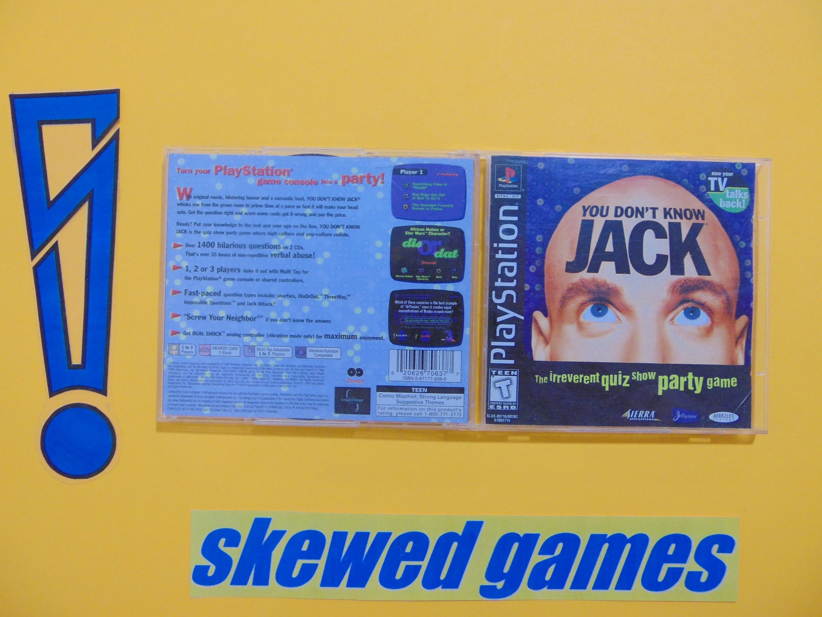 You Don't Know Jack (Sony PlayStation 1, 1999) for sale online | eBay