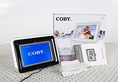 Coby DP-769 7-Inch Widescreen Digital Photo Frame with MP3 Player ...