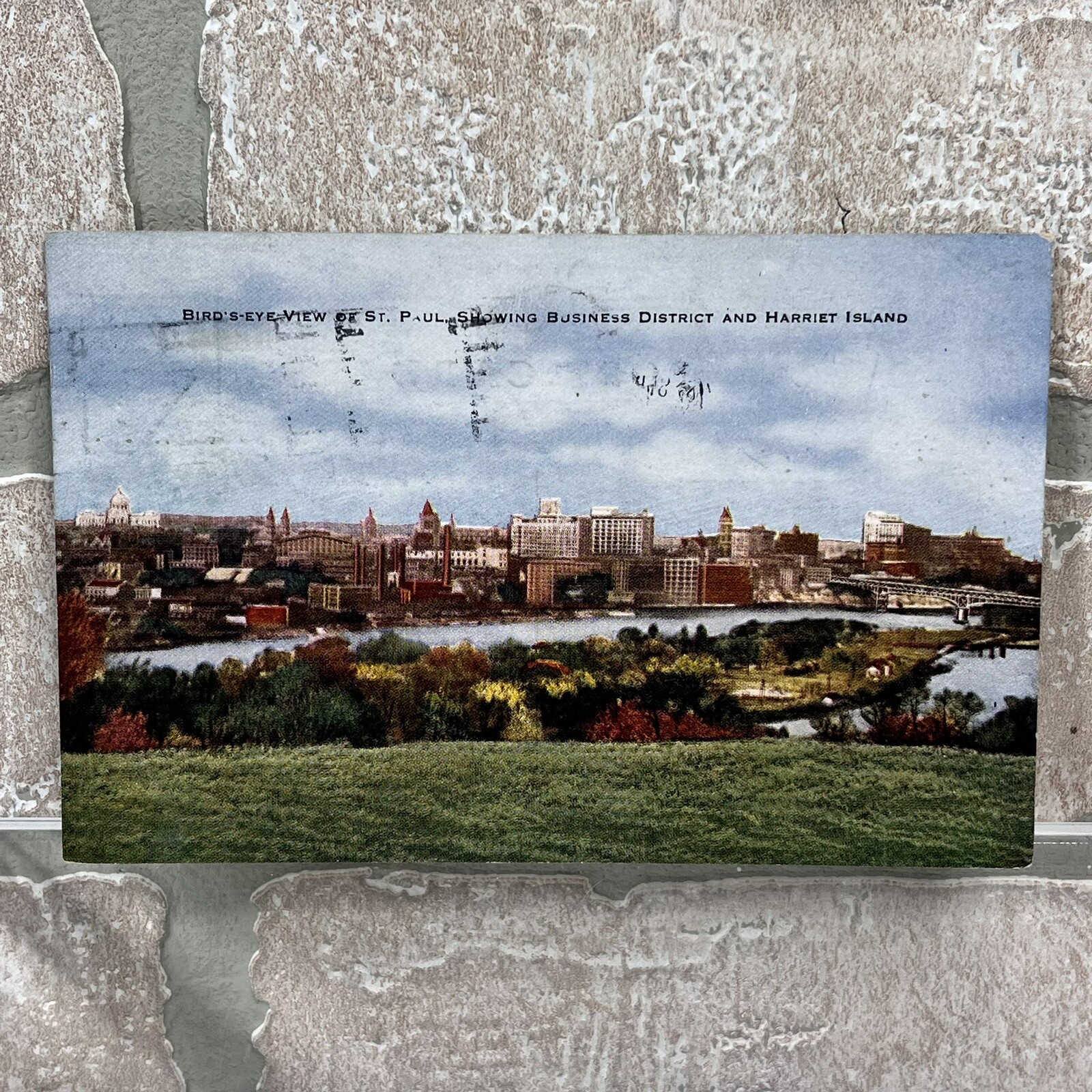 Vintage St. Paul, MN Postcard Business District Harriet Island Posted ...
