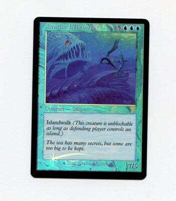 Benthic Behemoth 7th Edition FOIL LP light clouding Magic the Gathering b | eBay