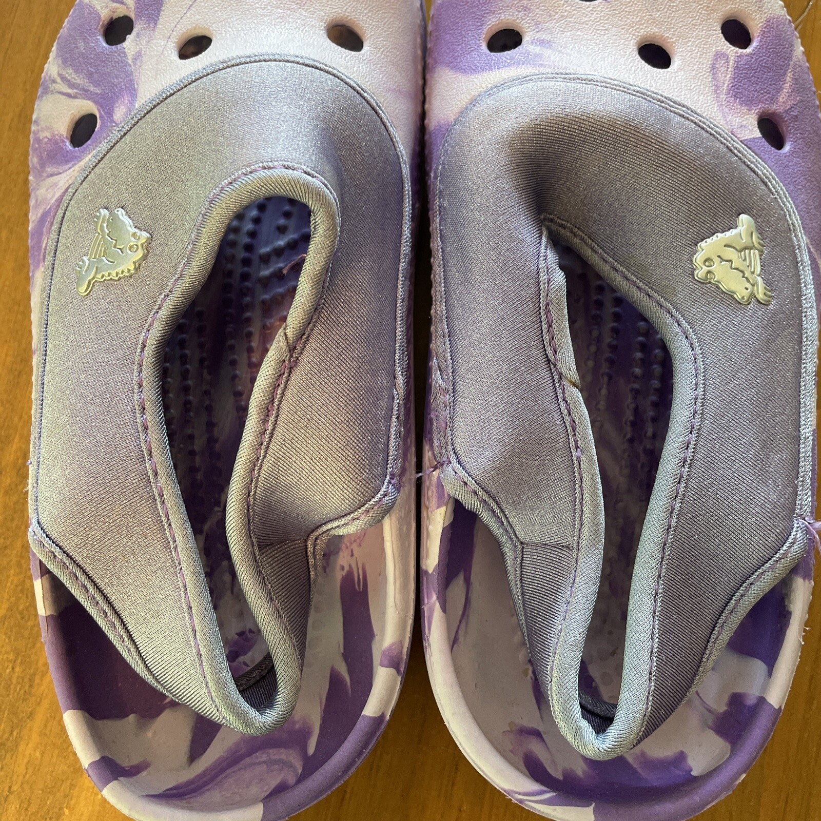 RARE CROCS Crocling Purple Haze Girls/Womens Sz 3 Exc… - Gem