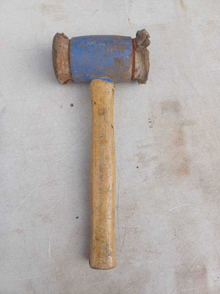 Used Double Hide Hammer 2 Faced Hammer Rawhide Mallet Size 5 ...