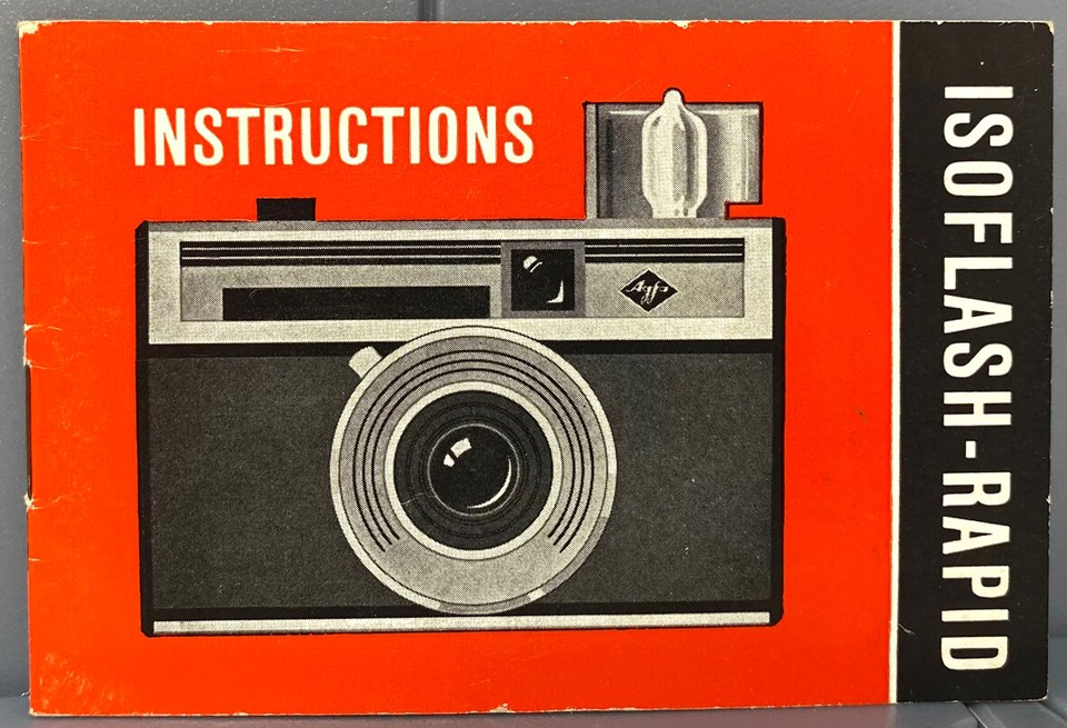 1965 Isoflash Rapid Agfa Gevaert Instructions Manual Teterboro New ...