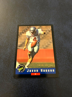 1992 Classic Draft Picks Football Jason Hanson Rookie Card #63 NM | eBay