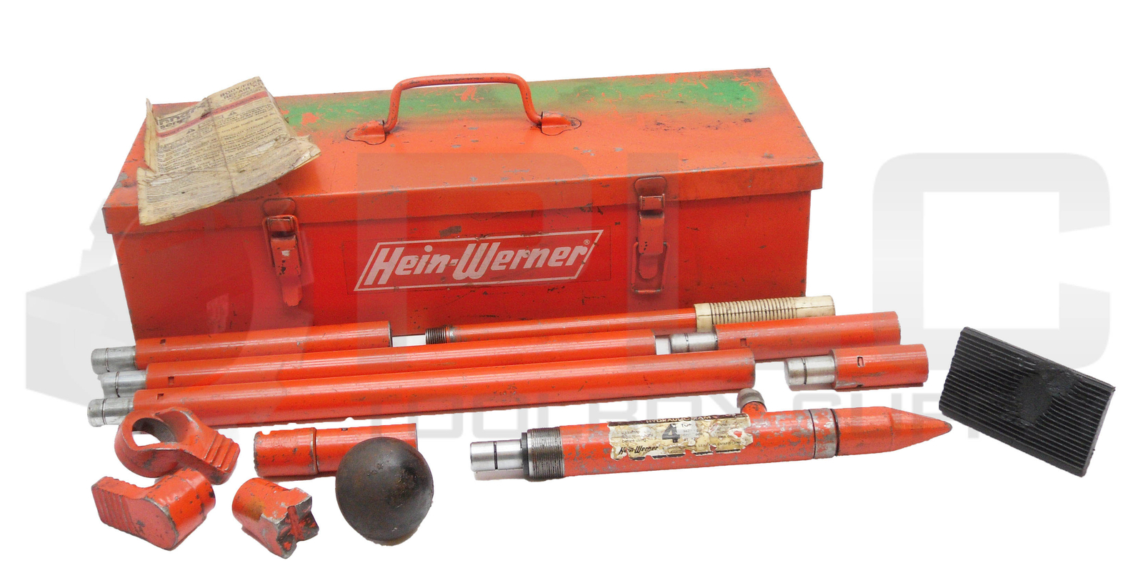 HEIN WERNER WINNER SERIES 67002 HYDRAULIC RAM 4 TON W/ ACCS. & CASE ...
