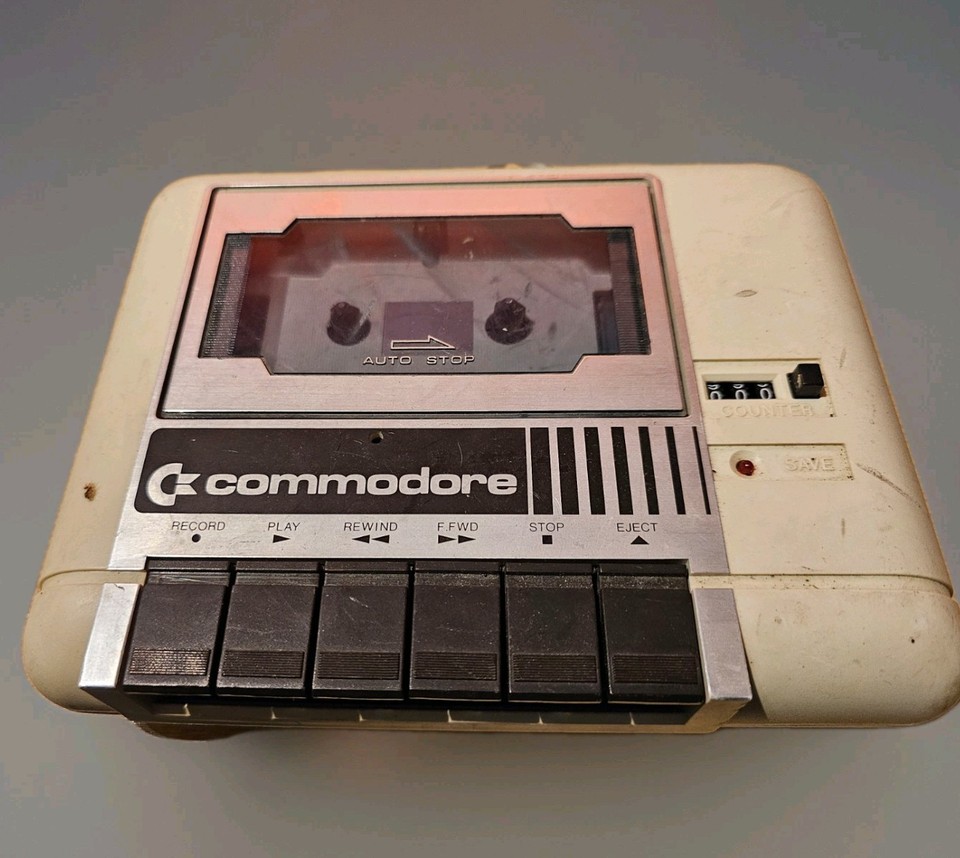 Commodore 64 C2N Cassette Tape Player Recorder Vintage Retro Gaming ...