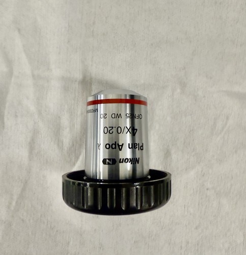 Nikon Plan APO 4X LAMBDA WD 20 ∞ M25 Eclipse Microscope Objective (used ...