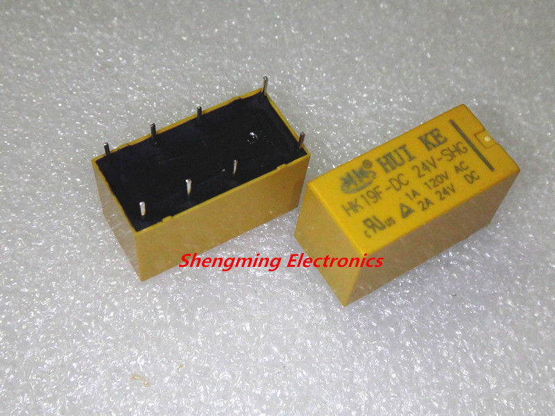 10pcs 8pins 24VDC HK19F-DC 24V-SHG 1A 125VAC HUI KE Relay | eBay