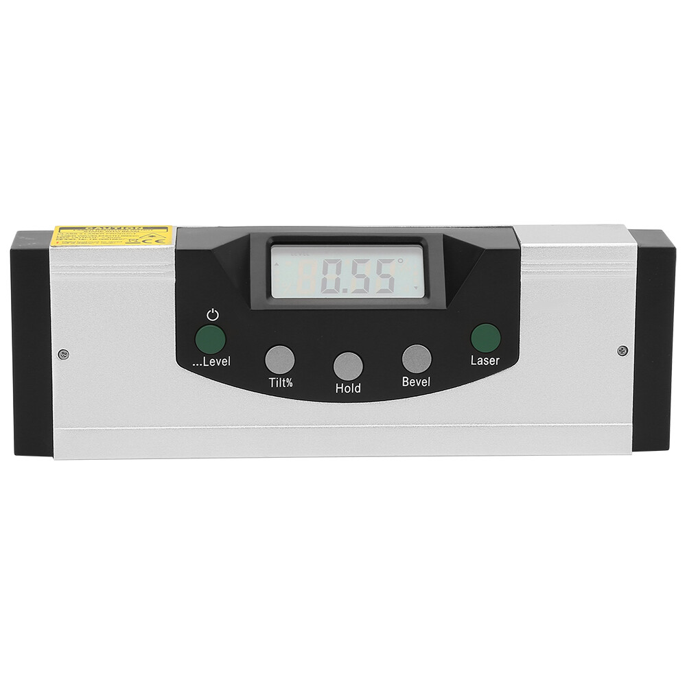 Red Magnetic Level Ruler LCD Digital Inclinometer Spirit Level(173mm ...