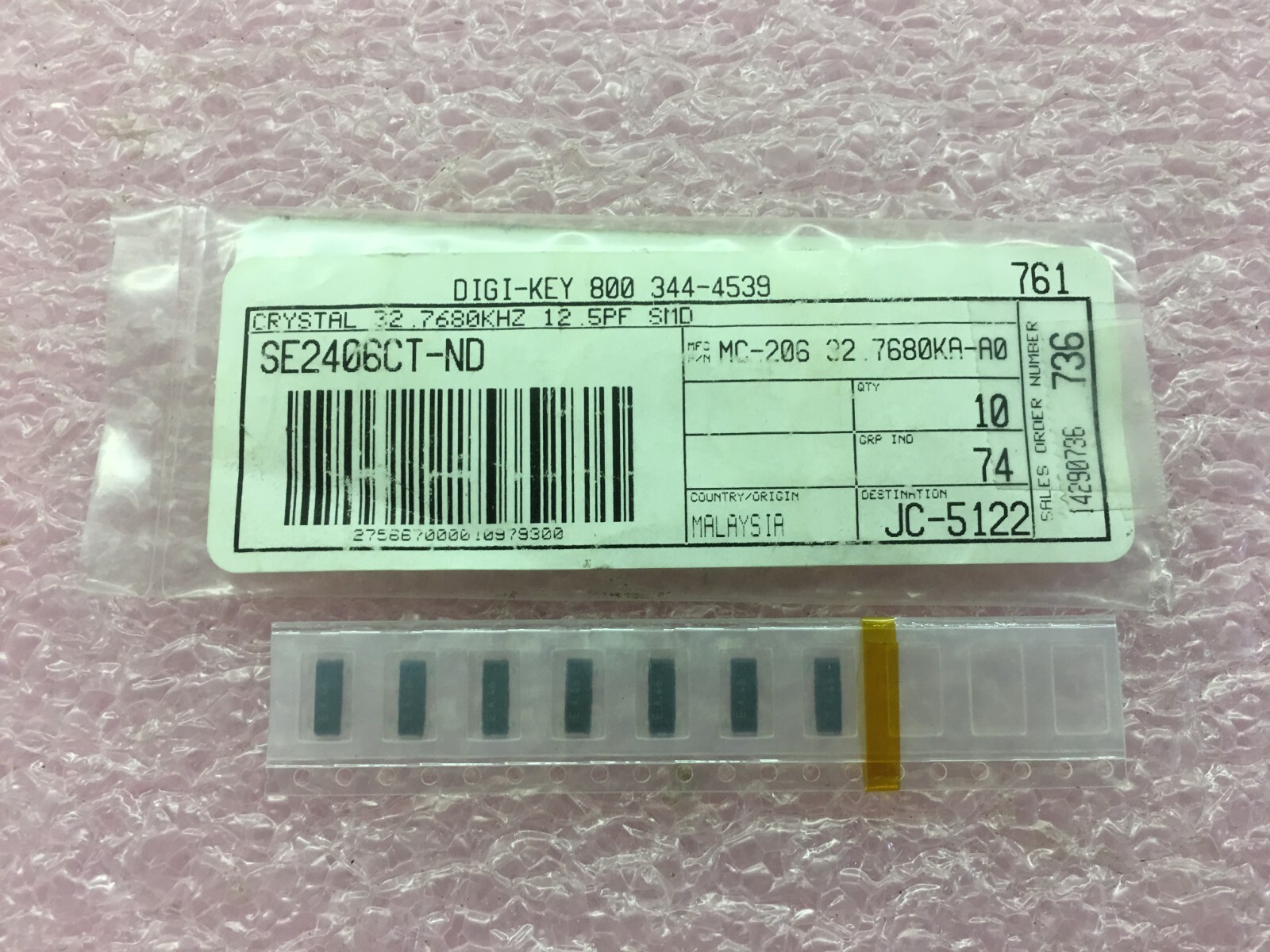 (7 PIECE LOT) MC-206 32.7680KA-A0, CRYSTAL 32.7680KHZ 12.5PF SMD | eBay