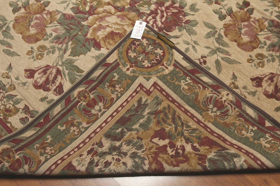 8' x 11' Limonta Cotton & Chenille Needlepoint Italian Area Rug 8x11 ...