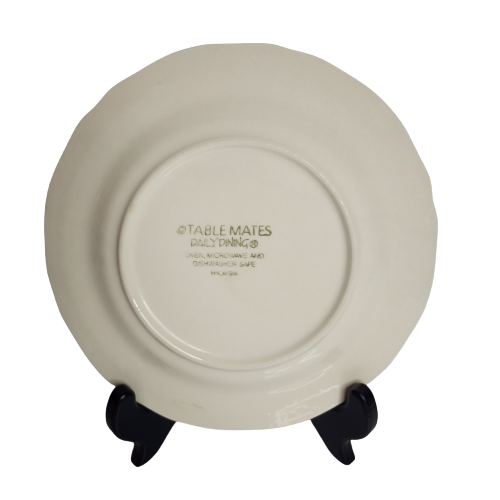 Nikko "TABLE MATES" Set of 4 Beige Salad Plates Rare Blue Flowers 7.25 ...