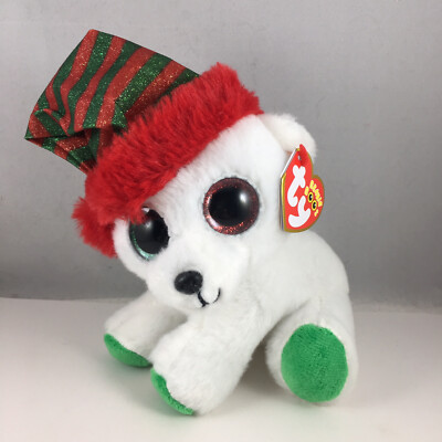 Ty Beanie Boos PAXTON the Christmas Polar Bear (6 Inch) Plush Toy 2022 ...