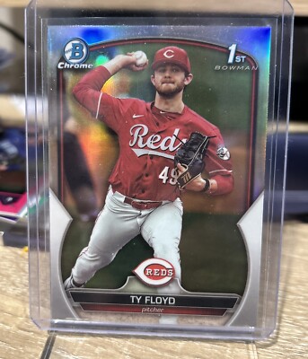 2023 Bowman Draft Ty Floyd 1st Bowman Chrome Refractor BDC-155 ...