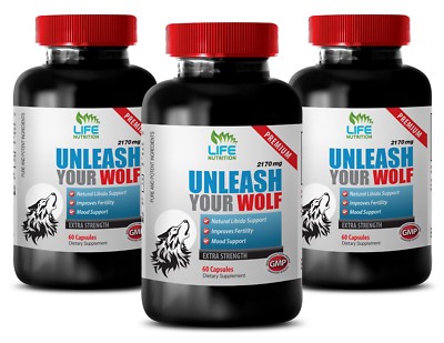 Testosterone Supplements - Unleash Your Wolf 2170mg - Super Hard Penis ...